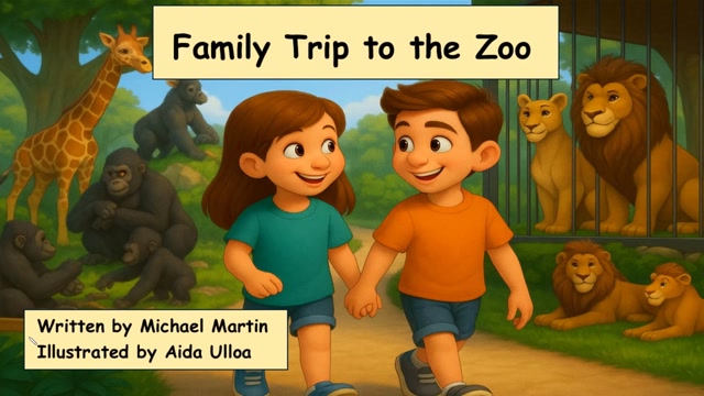 Family Trip to the Zoo - UHD Bilingual E-Library